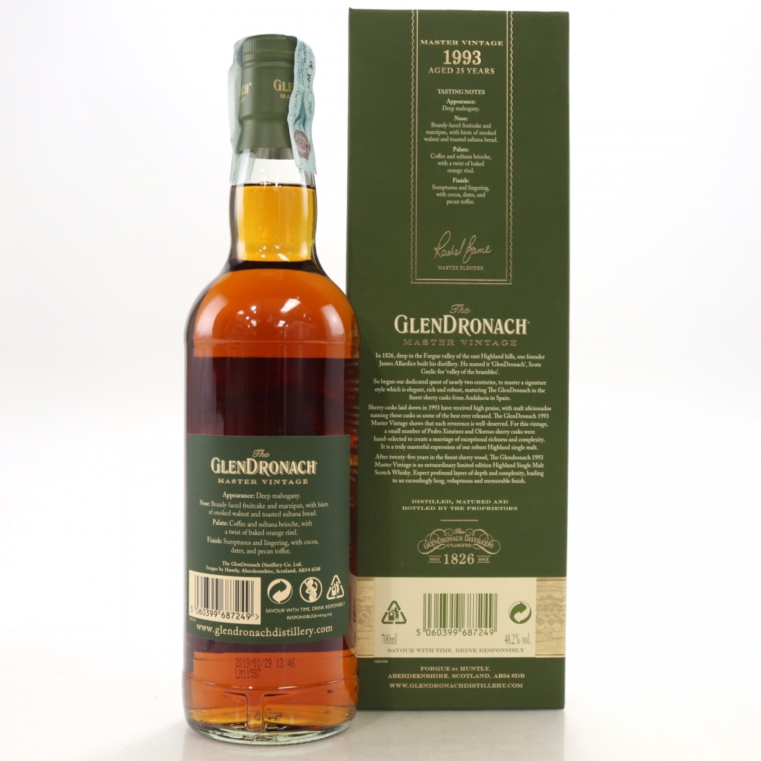 Glendronach 1993 Master Vintage 25 Year Old | Whisky Auctioneer