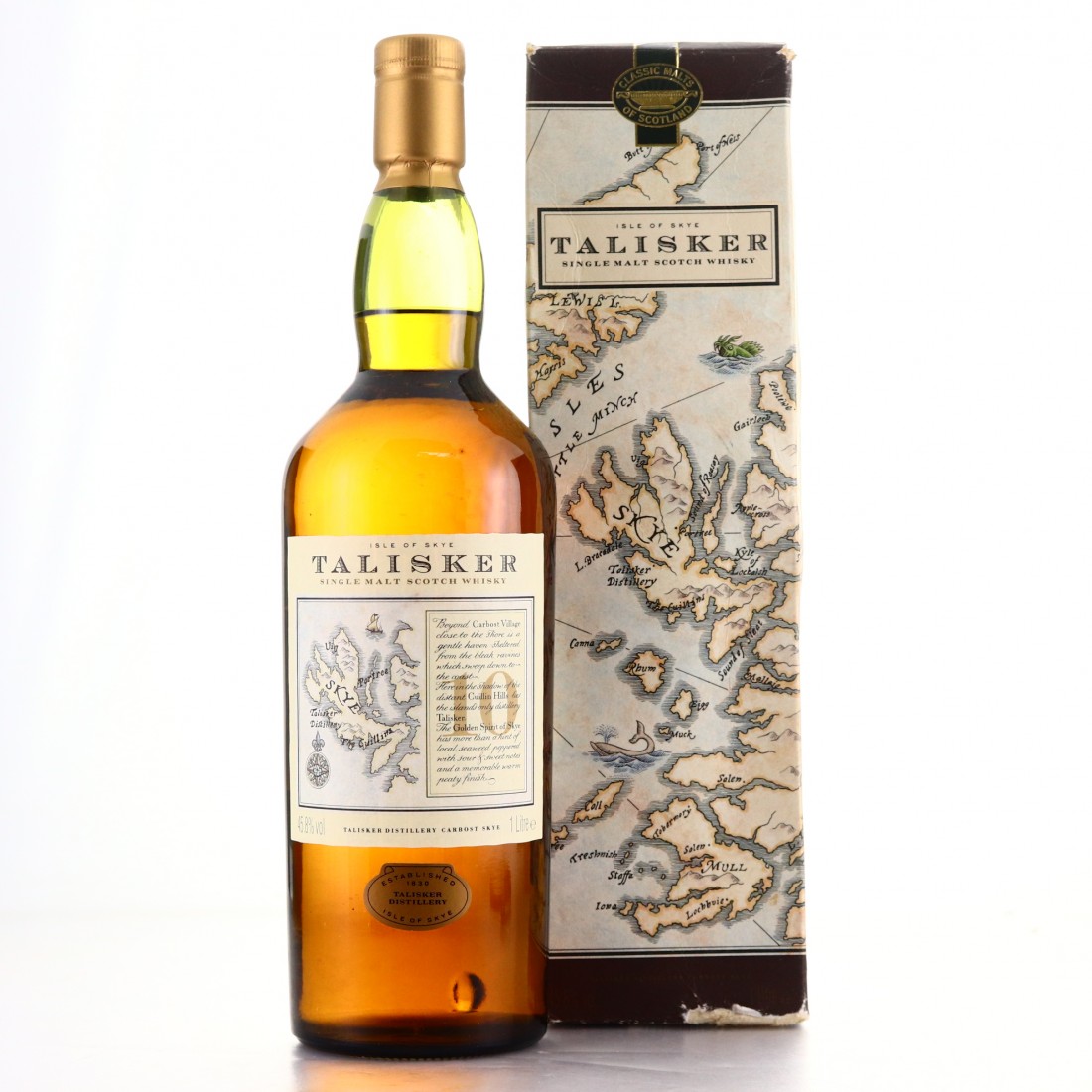 Talisker 10 Year Old Map Label 1 Litre | Whisky Auctioneer