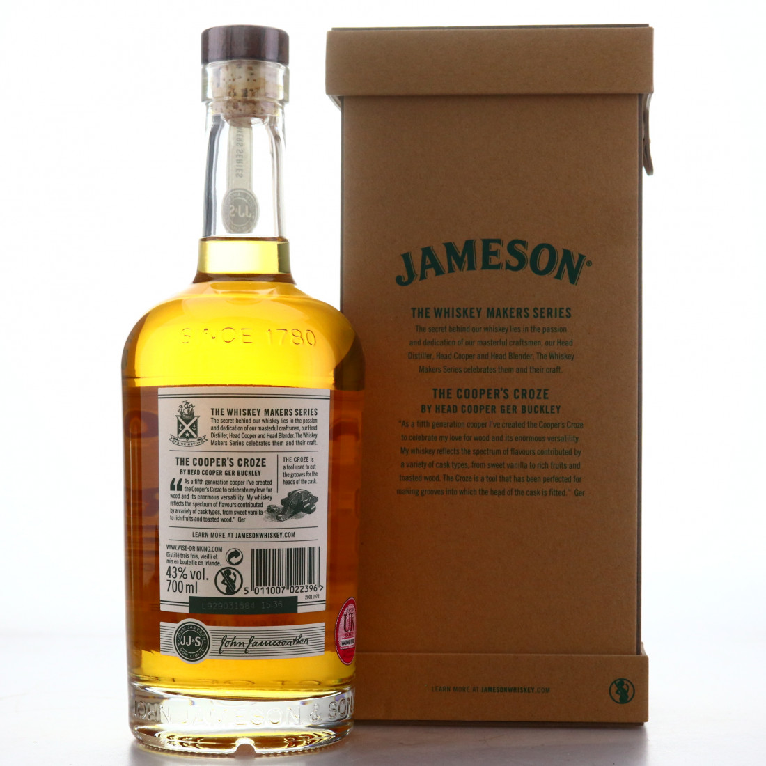 Jameson Cooper's Croze Irish Whiskey | Whisky Auctioneer
