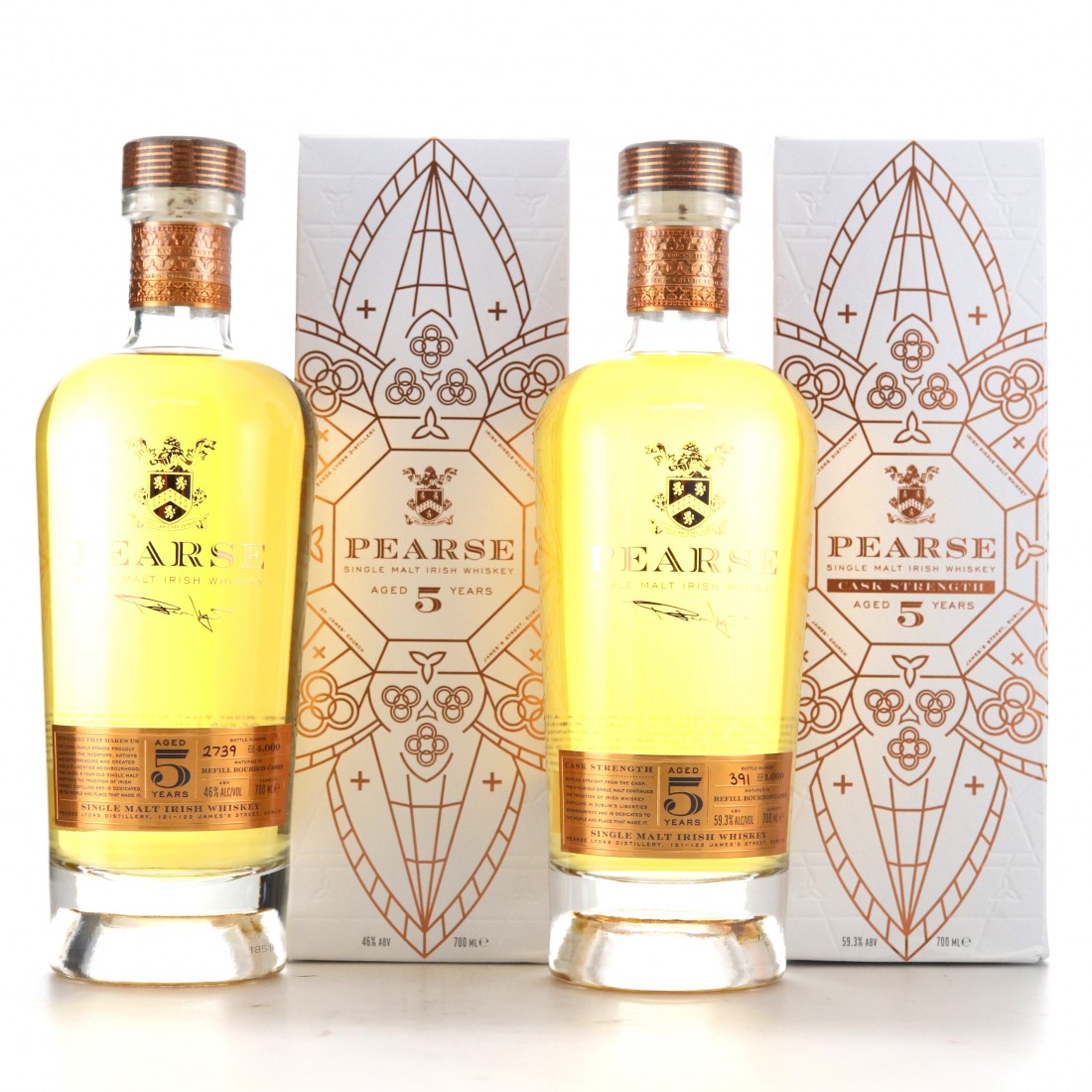 Pearse 5 Year Old Irish Single Malt & Cask Strength 2 x 70cl | Whisky ...