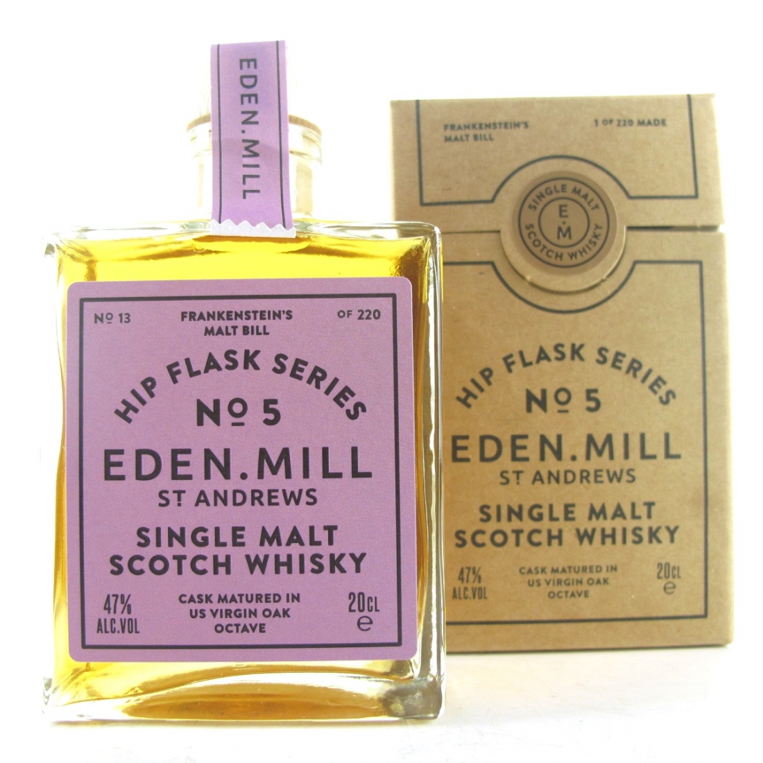 Eden Mill Single Malt Hip Flask Series No.5 20cl / Frankenstein's Malt ...