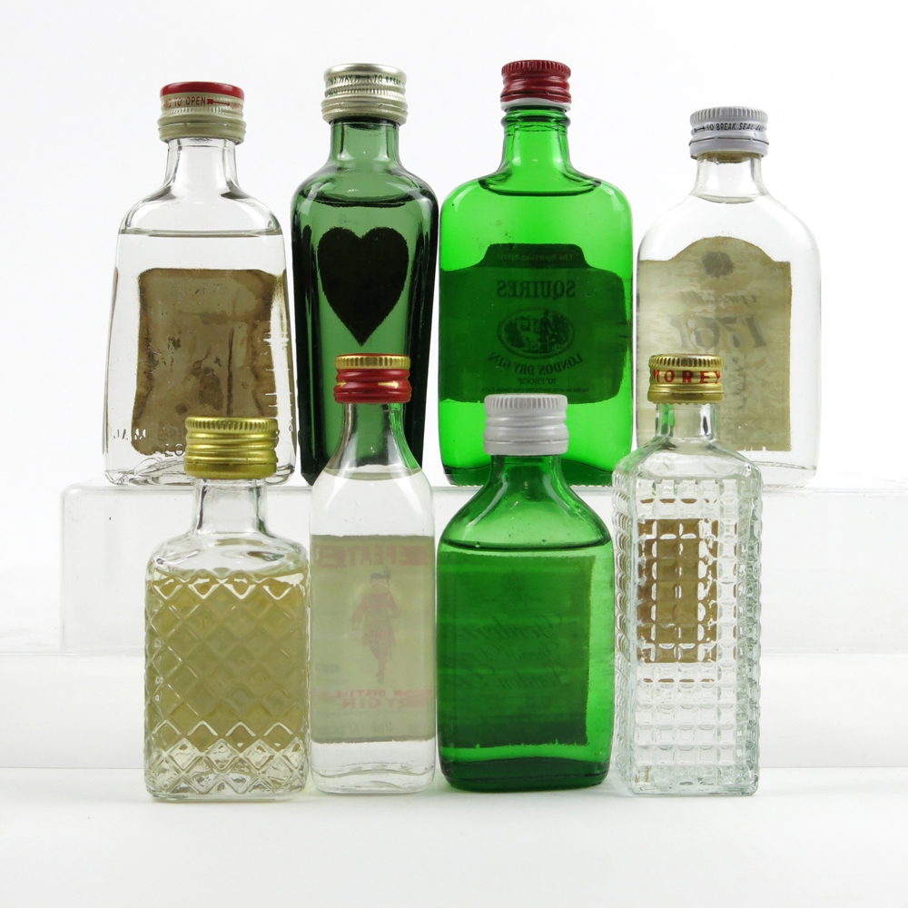 Miniature Gin Selection 1960s/70s x 8 | Whisky Auctioneer
