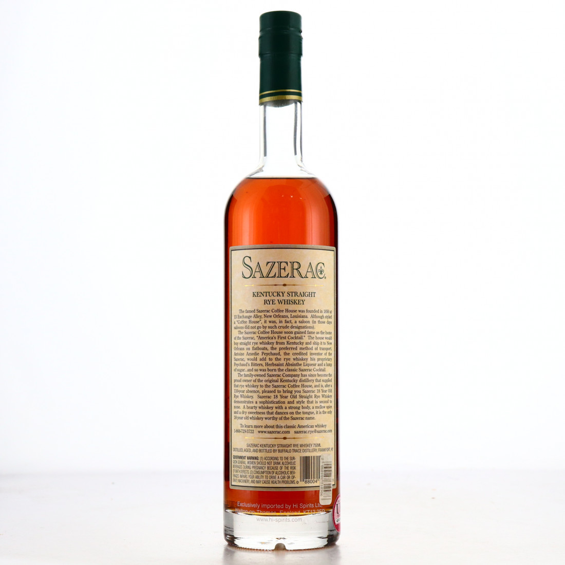 Sazerac 18 Year Old Rye Spring 2015 | Whisky Auctioneer
