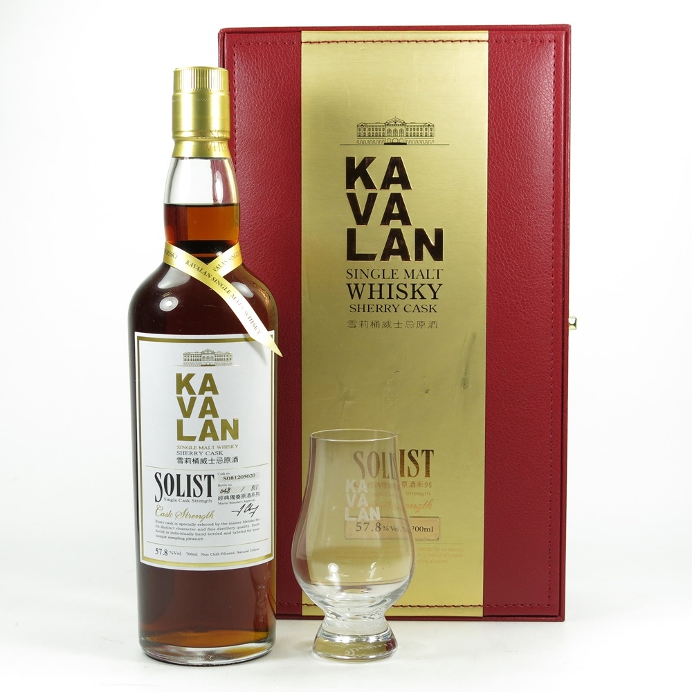 Kavalan Solist Sherry Cask #S081205020 Gift Set / Including Glass ...