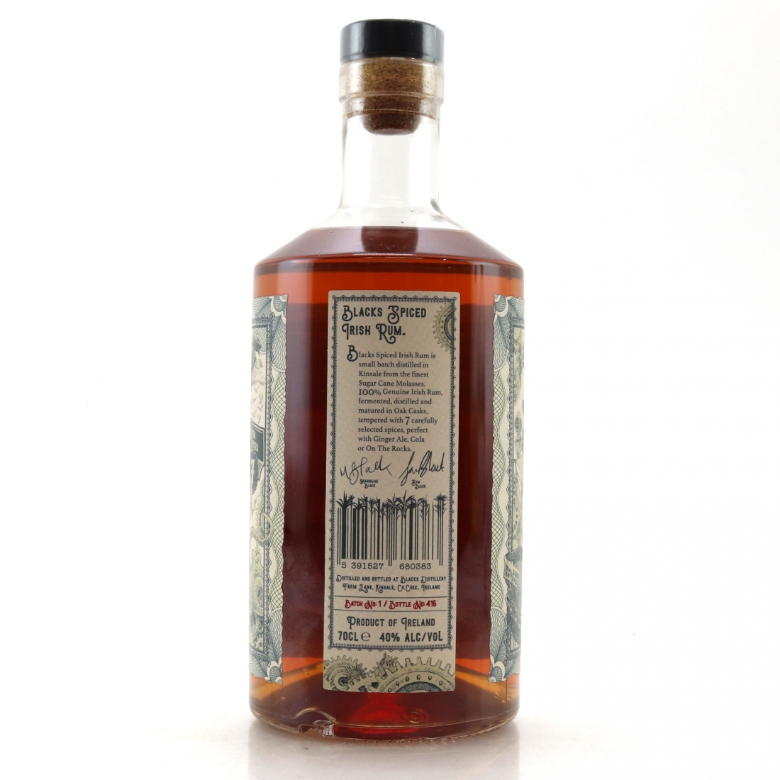 Blacks Spiced Irish Rum / Batch #1 | Whisky Auctioneer