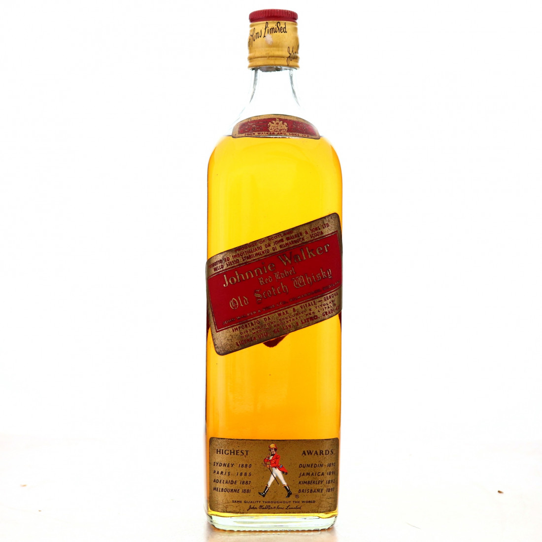 Johnnie Walker Red Label 1 Litre / Wax & Vitale Import | Whisky Auctioneer