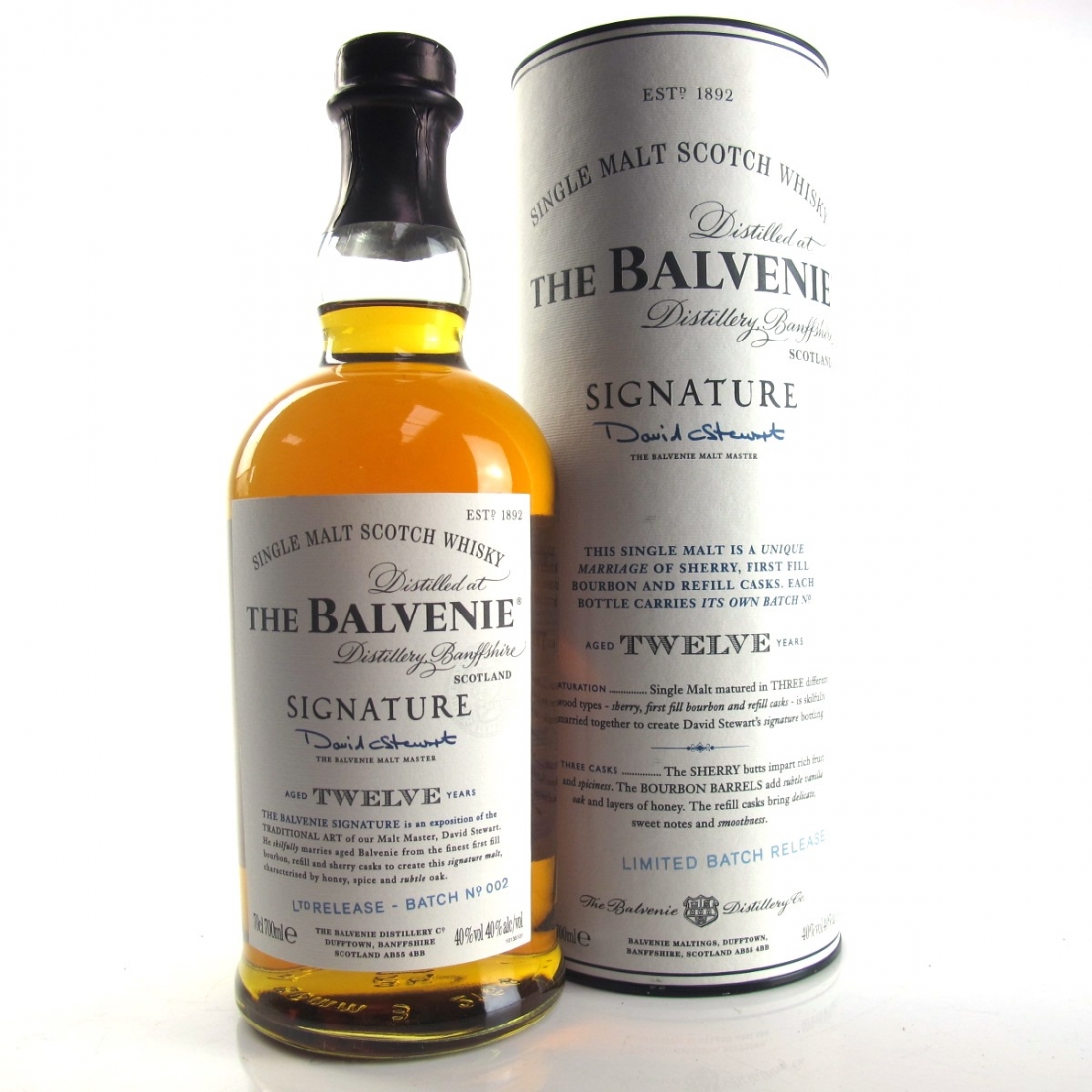 Balvenie 12 Year Old Signature Batch #002 | Whisky Auctioneer