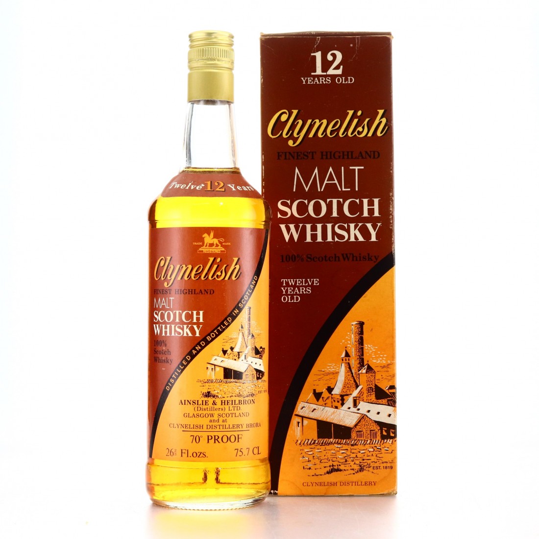 Clynelish 12 Year Old Ainslie and Heilbron 1970s | Whisky Auctioneer
