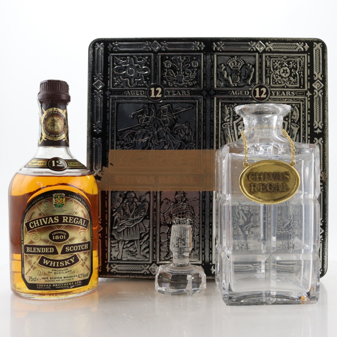 Chivas Regal 12 Year Old Gift Pack 1980s / Including Decanter | Whisky Auctioneer