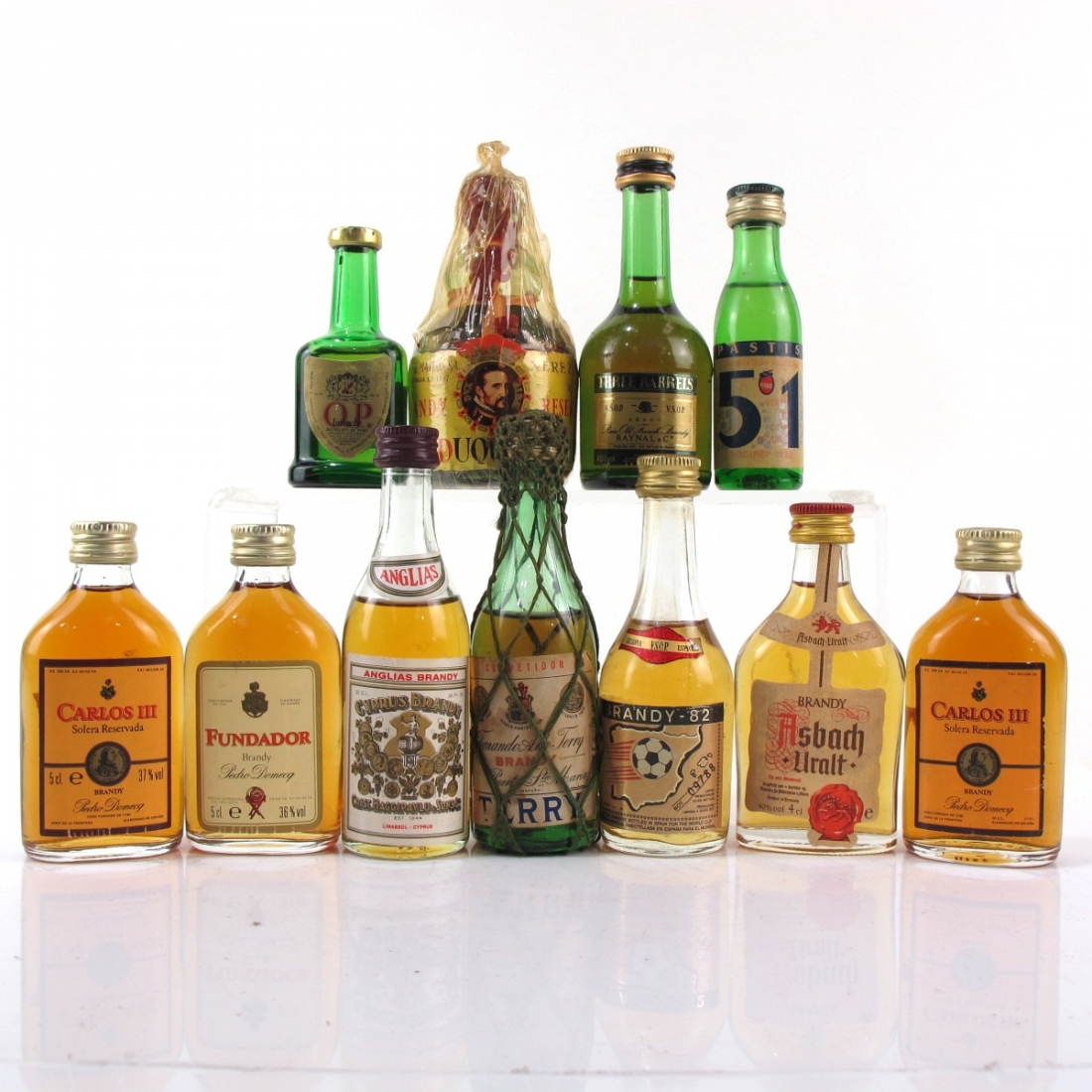 Miscellaneous Brandy Miniatures x 11 | Whisky Auctioneer