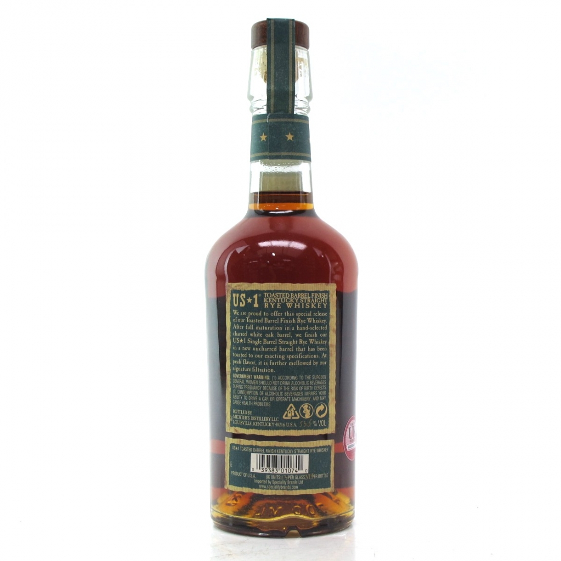 Michter's Barrel Strength Rye Whisky / Toasted Barrel Finish | Whisky ...