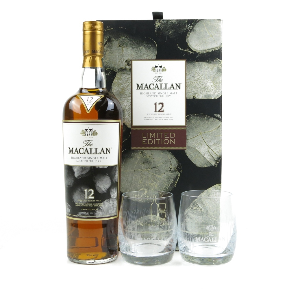Macallan 12 Year Gift Pack / Including Two Glasses | Whisky Auctioneer