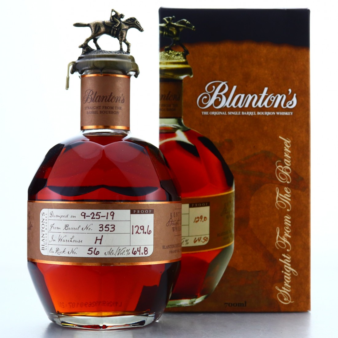 Blanton's Straight from the Barrel dumped 2019 | Whisky Auctioneer