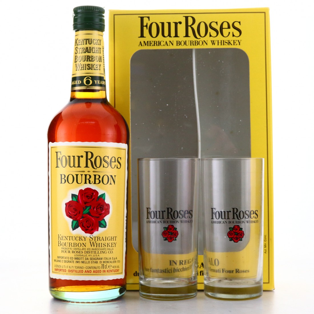 Four Roses 6 Year Old Kentucky Straight Bourbon Gift Set | Whisky ...