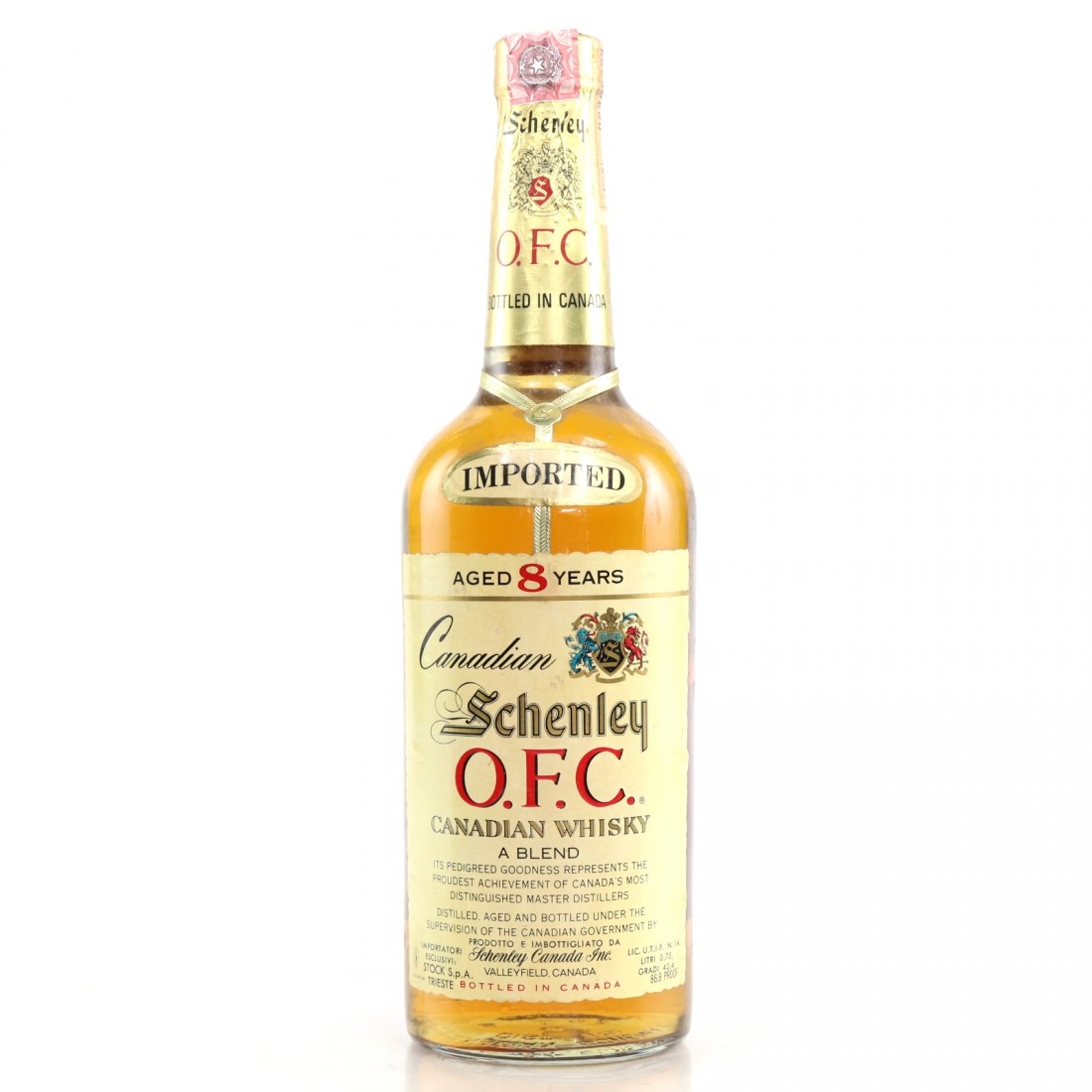 Schenley O.F.C 8 Year Old Canadian Whisky 1973 | Whisky Auctioneer