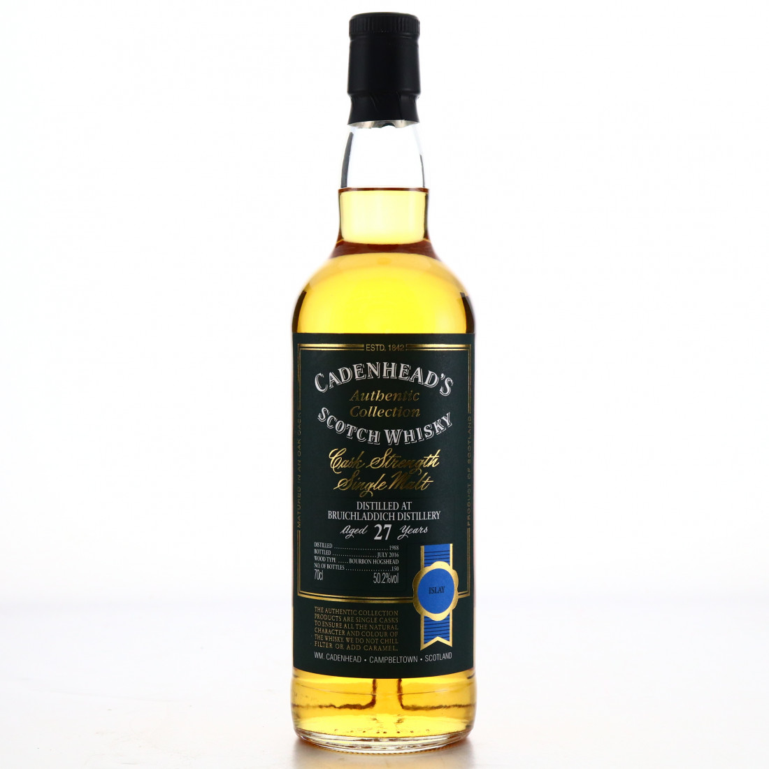 Bruichladdich 1988 Cadenheads 27 Year Old Whisky Auctioneer