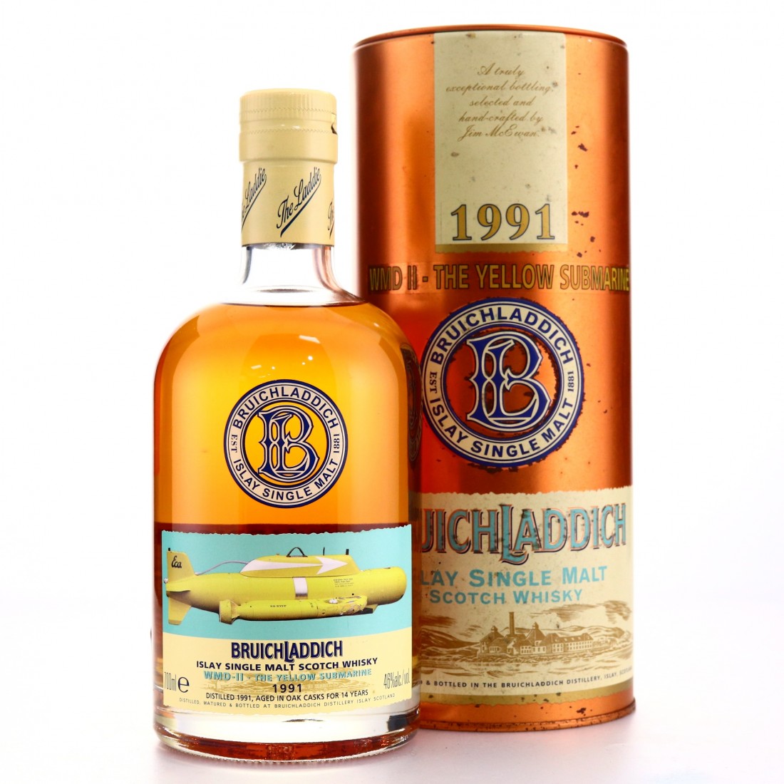 Bruichladdich 1991 Yellow Submarine 14 Year Old Wmd Ii Whisky