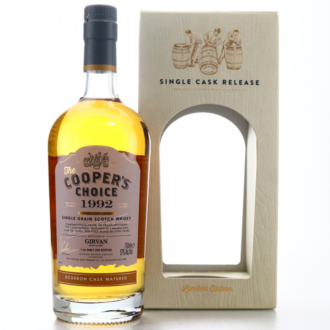 Girvan 1992 Cooper's Choice 26 Year Old | Whisky Auctioneer Girvan 1992 Cooper's Choice 26 Year Old | Whisky Auctioneer