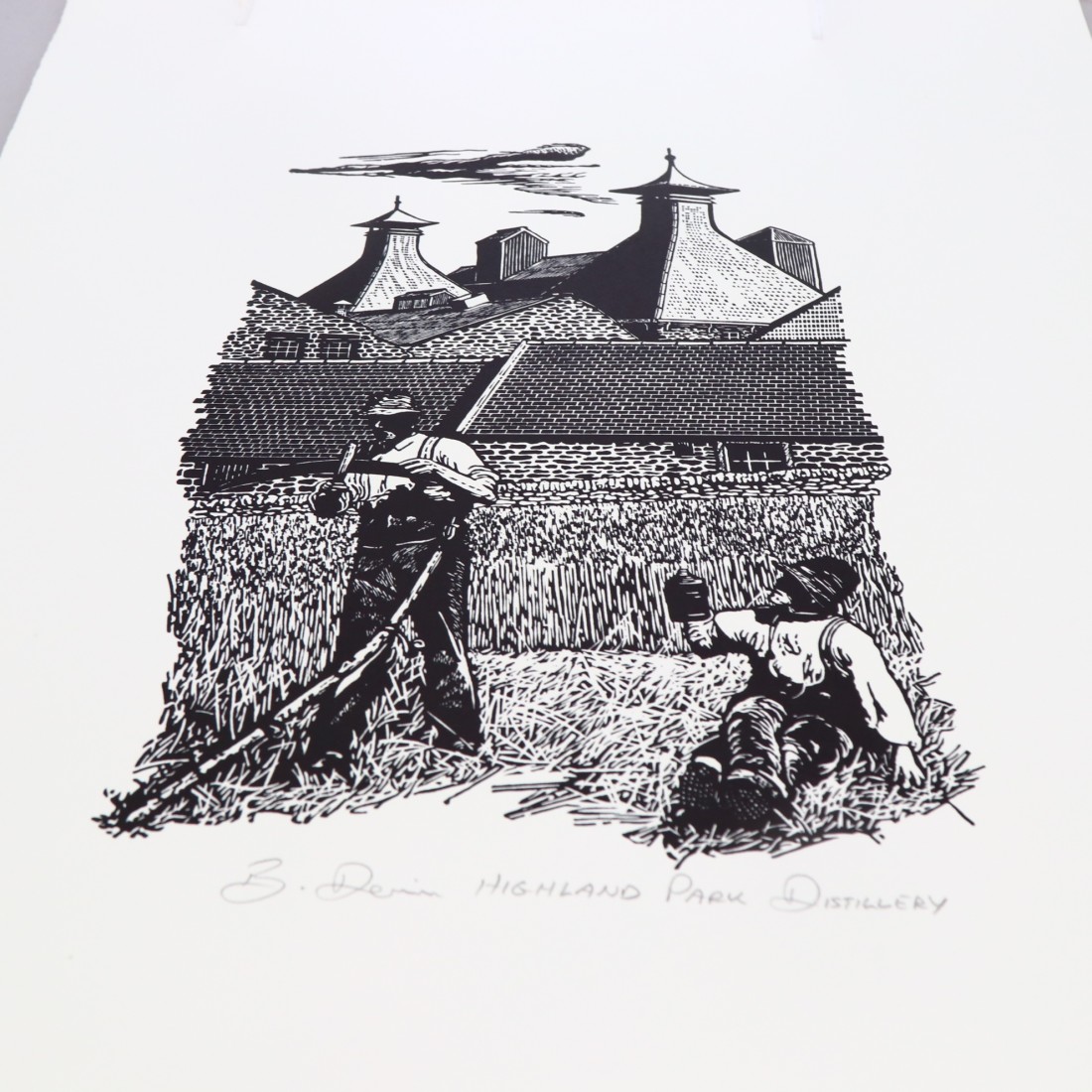 Print: Highland Park Distillery - Hand Signed by Artist Bruce Devin ...