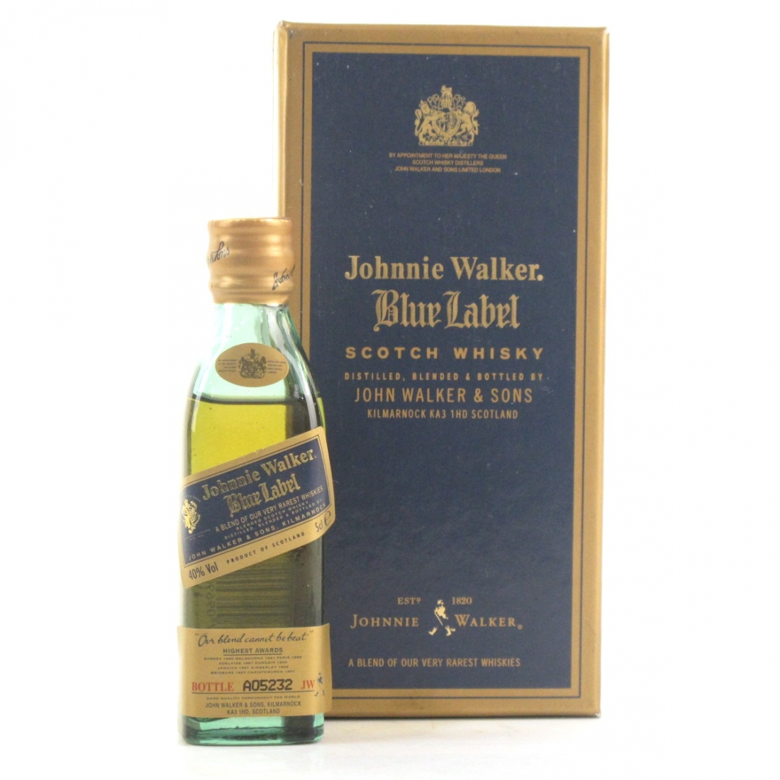 Johnnie Walker Blue Label Miniature 5cl | Whisky Auctioneer