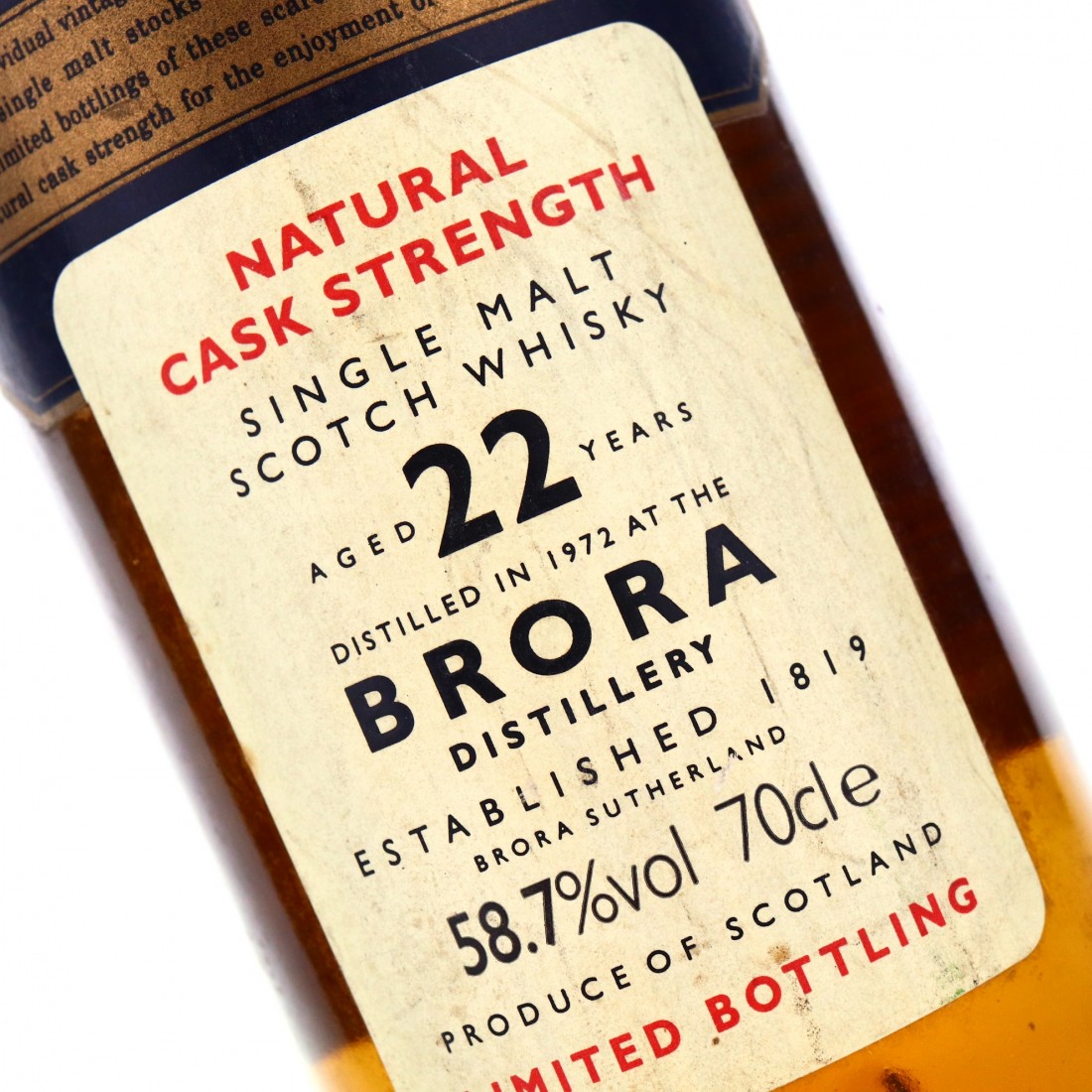 Brora 1972 Rare Malt 22 Year Old / 58.7% | Whisky Auctioneer