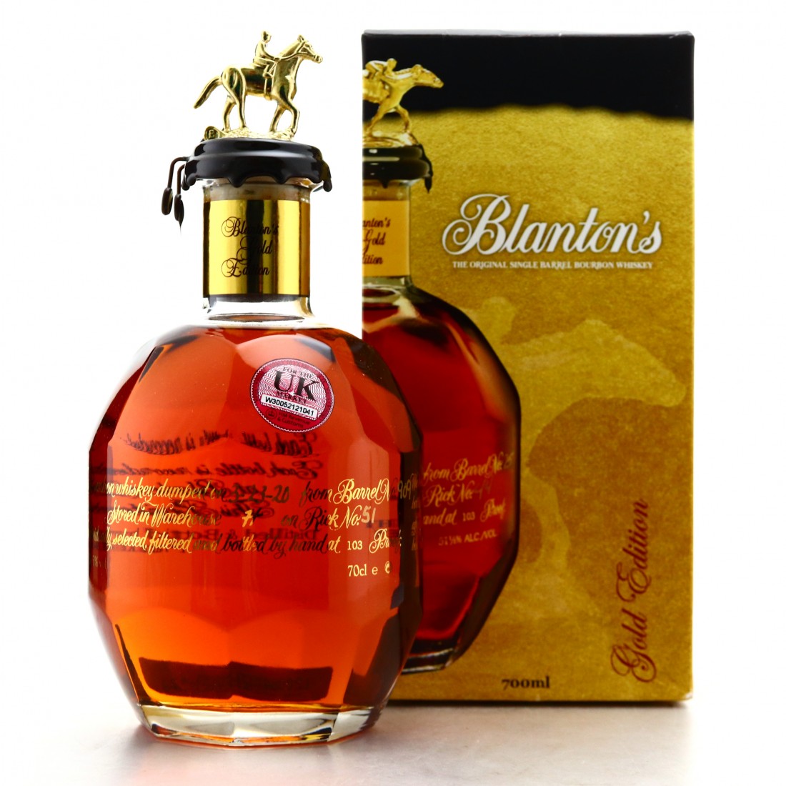 Blanton's Single Barrel Gold Edition dumped 2020 | Whisky Auctioneer