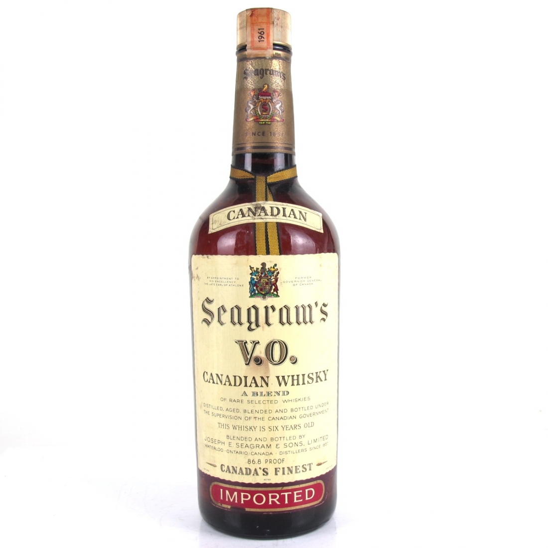 Seagram's VO Canadian 6 Year Old 1961 | Whisky Auctioneer