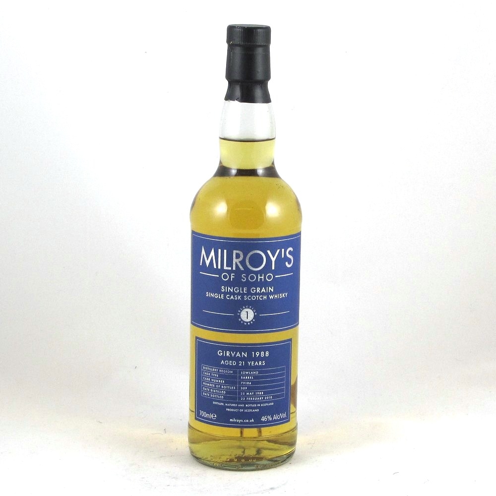 Girvan 1988 21 Year Old Milroy's of Soho | Whisky Auctioneer Girvan 1988 21 Year Old Milroy's of Soho | Whisky Auctioneer