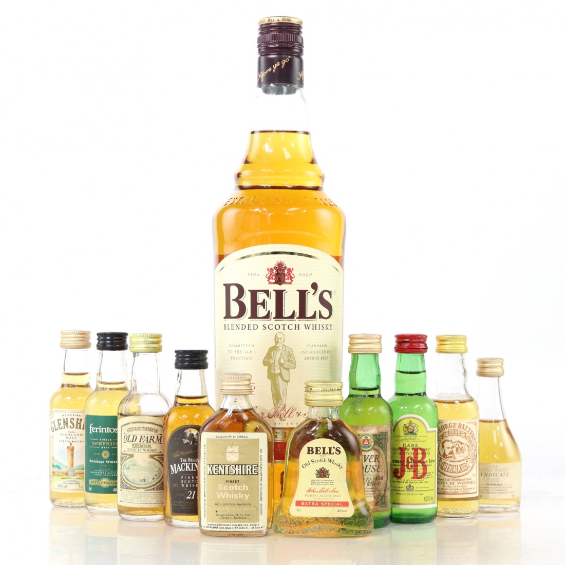 Bell's 8 Year Old 1 Litre & Selection of Miniatures 10 x 5cl | Whisky ...