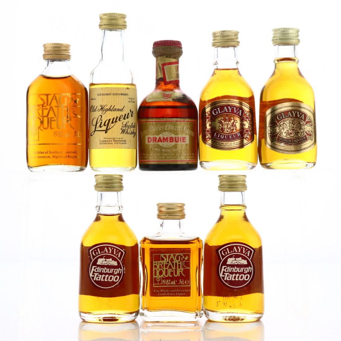 Scotch Whisky Liqueur Miniature X 8 Whisky Auctioneer