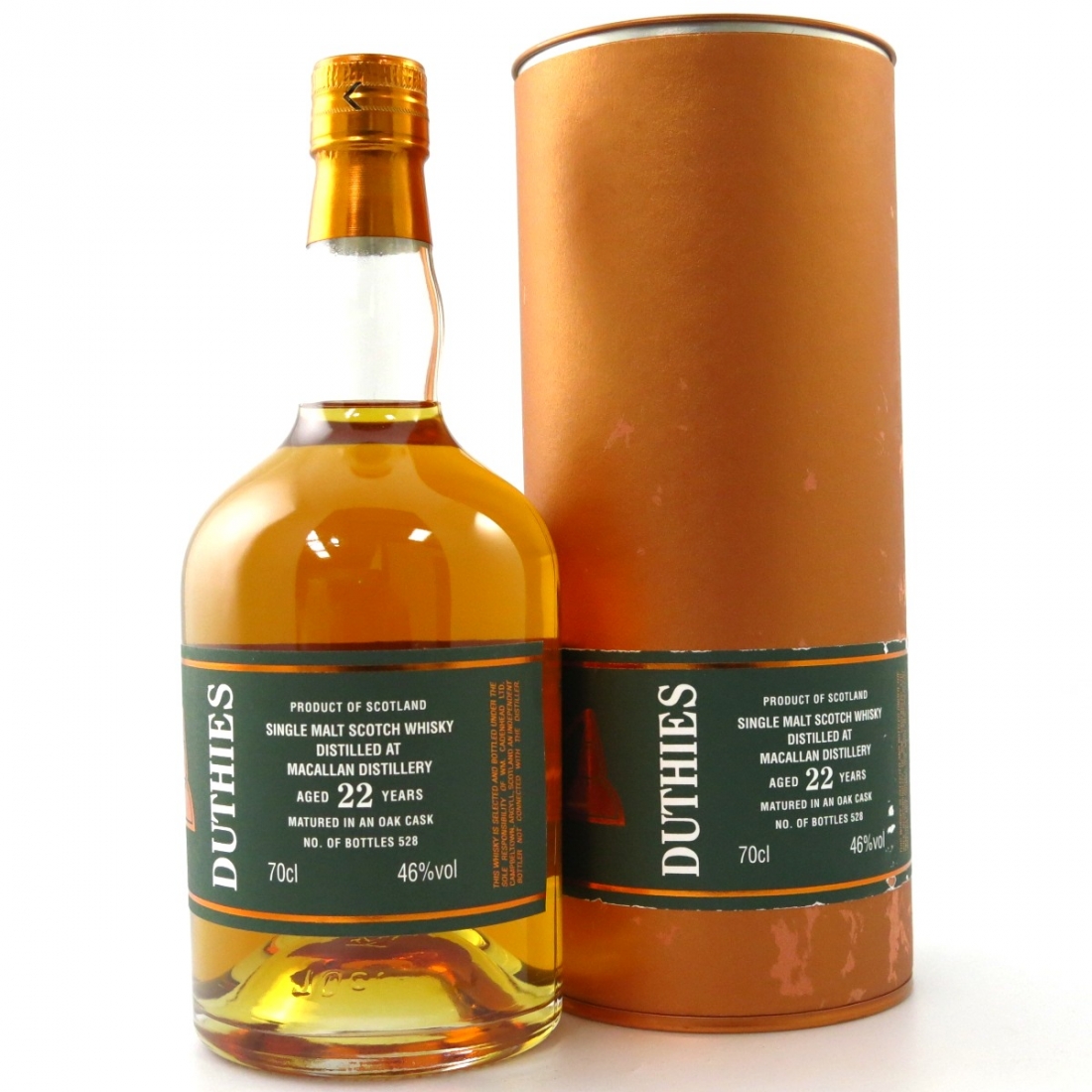 Macallan 22 Year Old Cadenhead's Duthies | Whisky Auctioneer