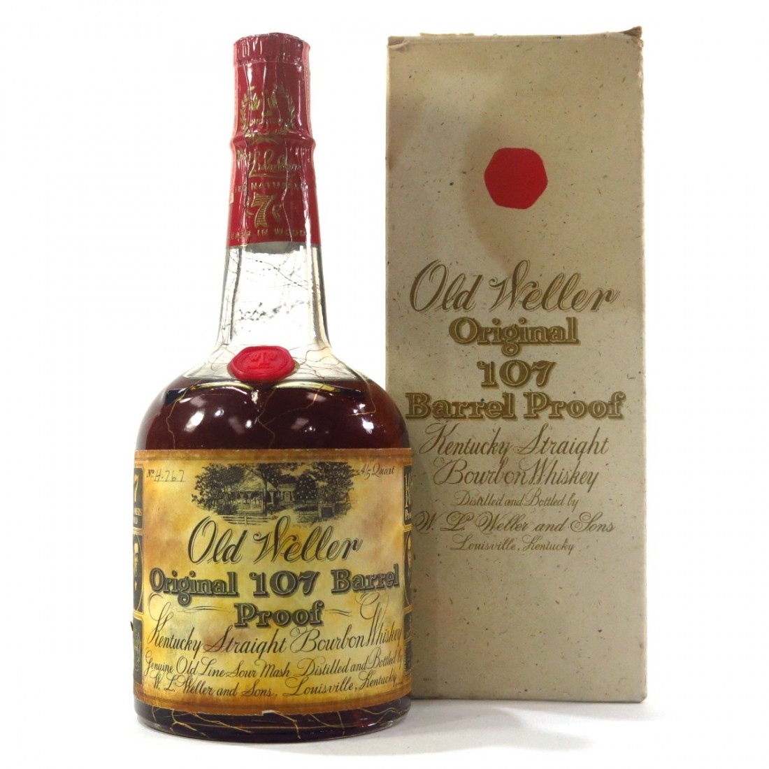 Old Weller Original 107 Barrel Proof 7 Year Old 1960s / Stitzel-Weller ...