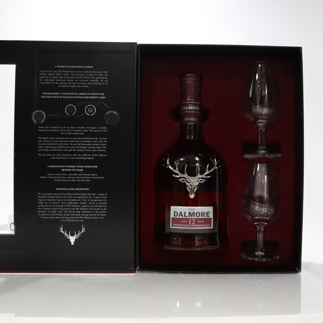 Dalmore 12 Year Old Gift Set With 2 x Branded Tasting Glasses | Whisky ...