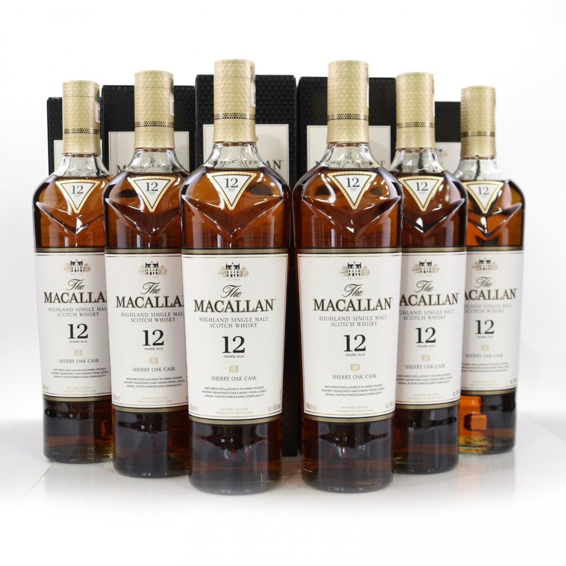 Macallan 12 Year Old Sherry Oak 6 x 70cl / Case | Whisky Auctioneer