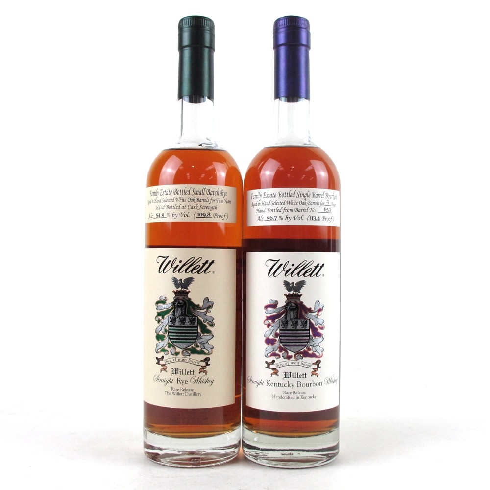 Willett Family Estate Reserve 4 Year Old Single Barrel Bourbon and ...
