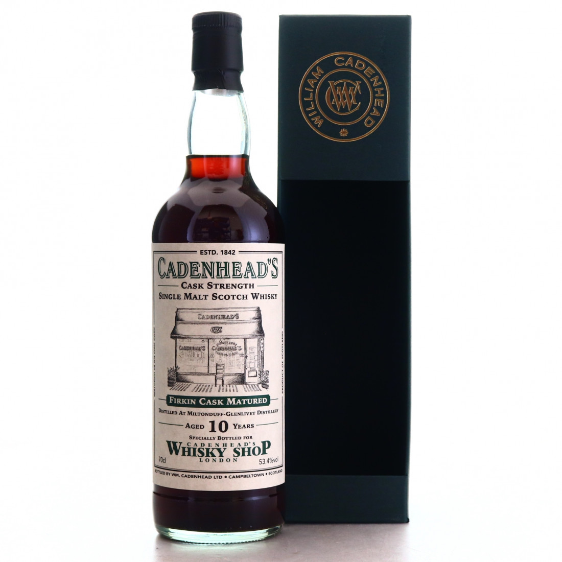 Miltonduff 10 Year Old Cadenhead's Firkin Cask / London Shop | Whisky ...