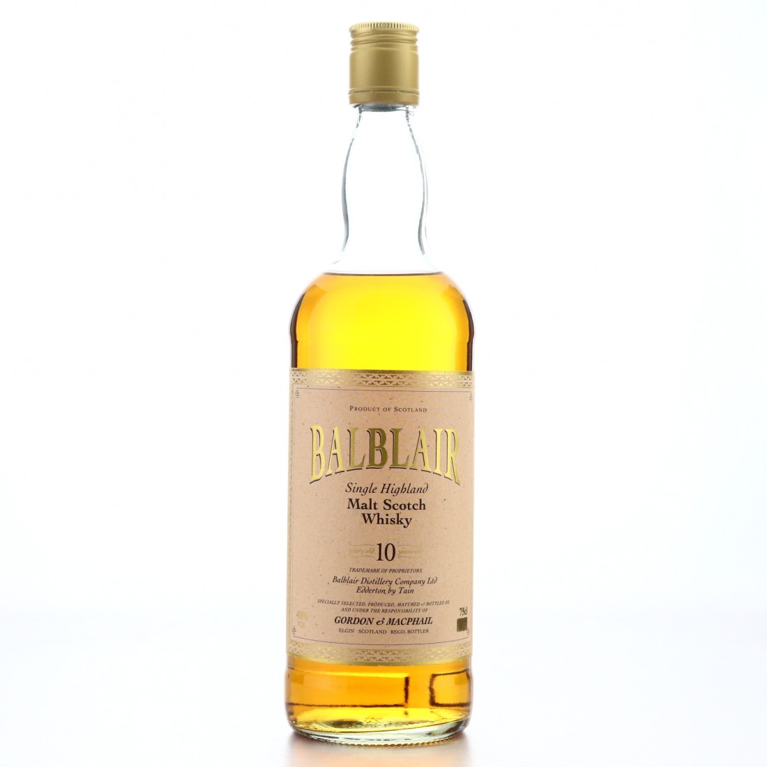 Balblair 10 Year Old Gordon and MacPhail 75cl | Whisky Auctioneer