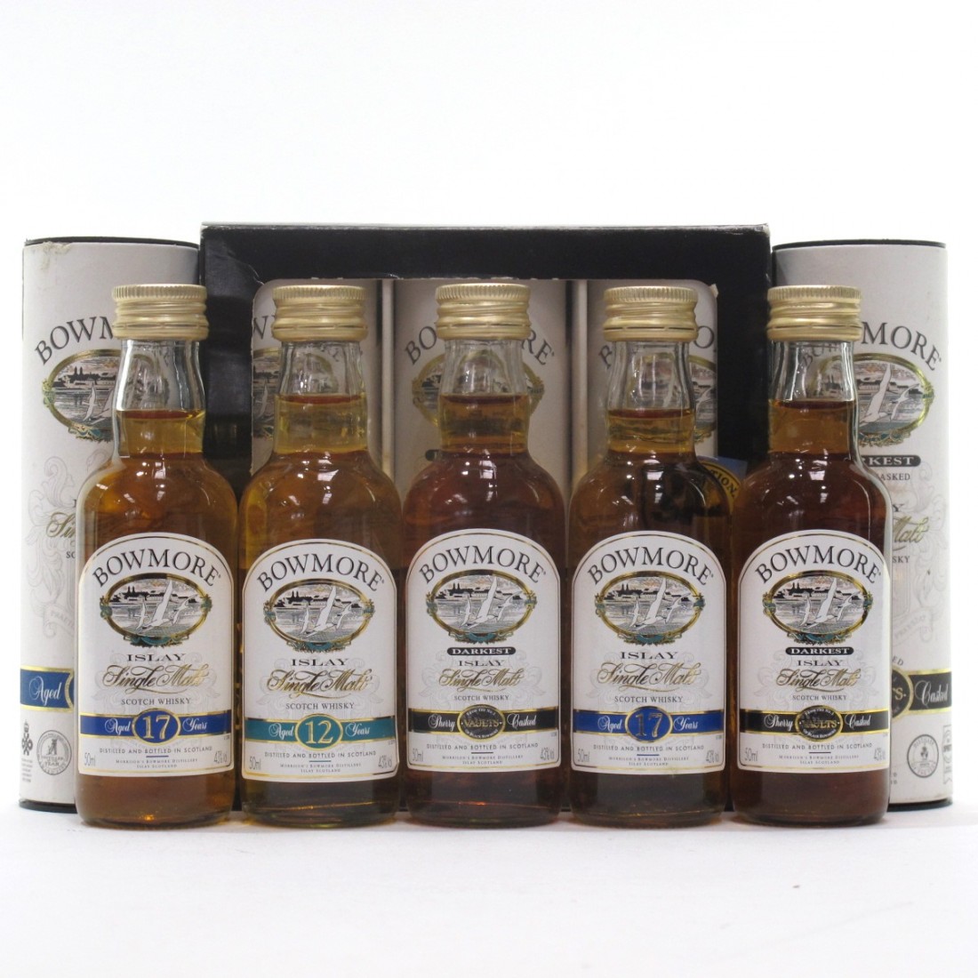 Bowmore Miniature Selection 5 x 5cl / includes 17 Year Old | Whisky ...