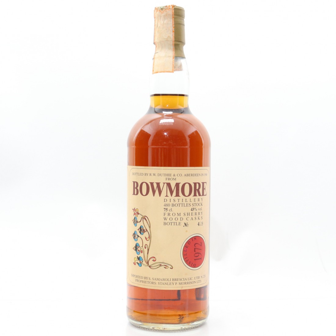 Bowmore 1972 Samaroli Sherry Wood / Flowers 1990 | Whisky Auctioneer