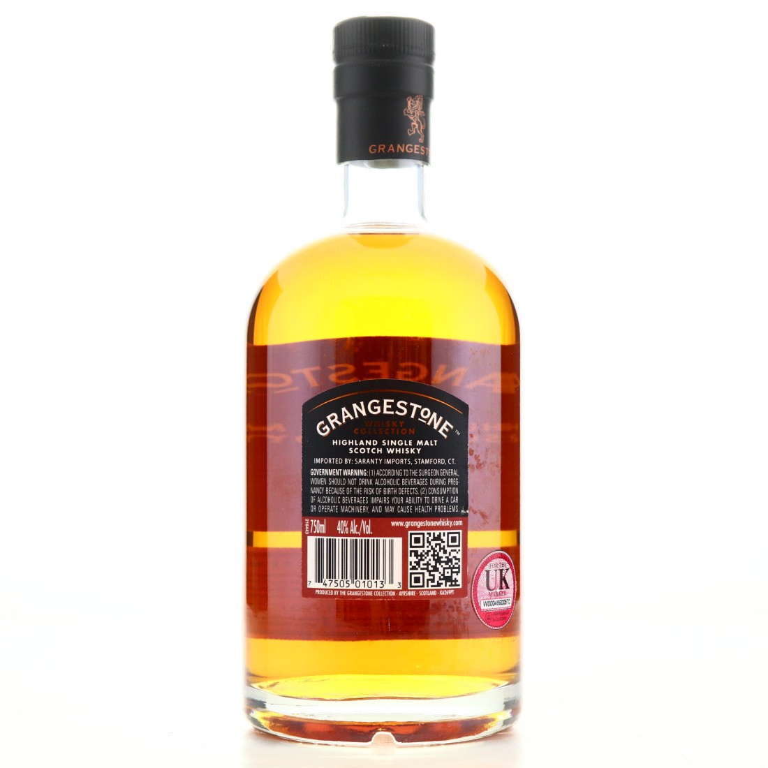 Grangestone 12 Year Old Highland Single Malt Scotch Whiskey 75cl / US ...