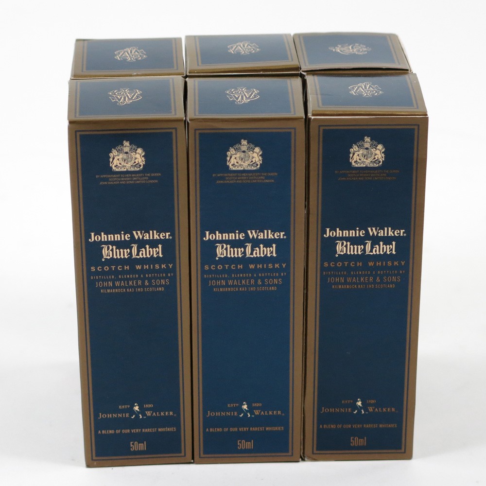 Johnnie Walker Blue Label Miniature 6 x 5cl | Whisky Auctioneer