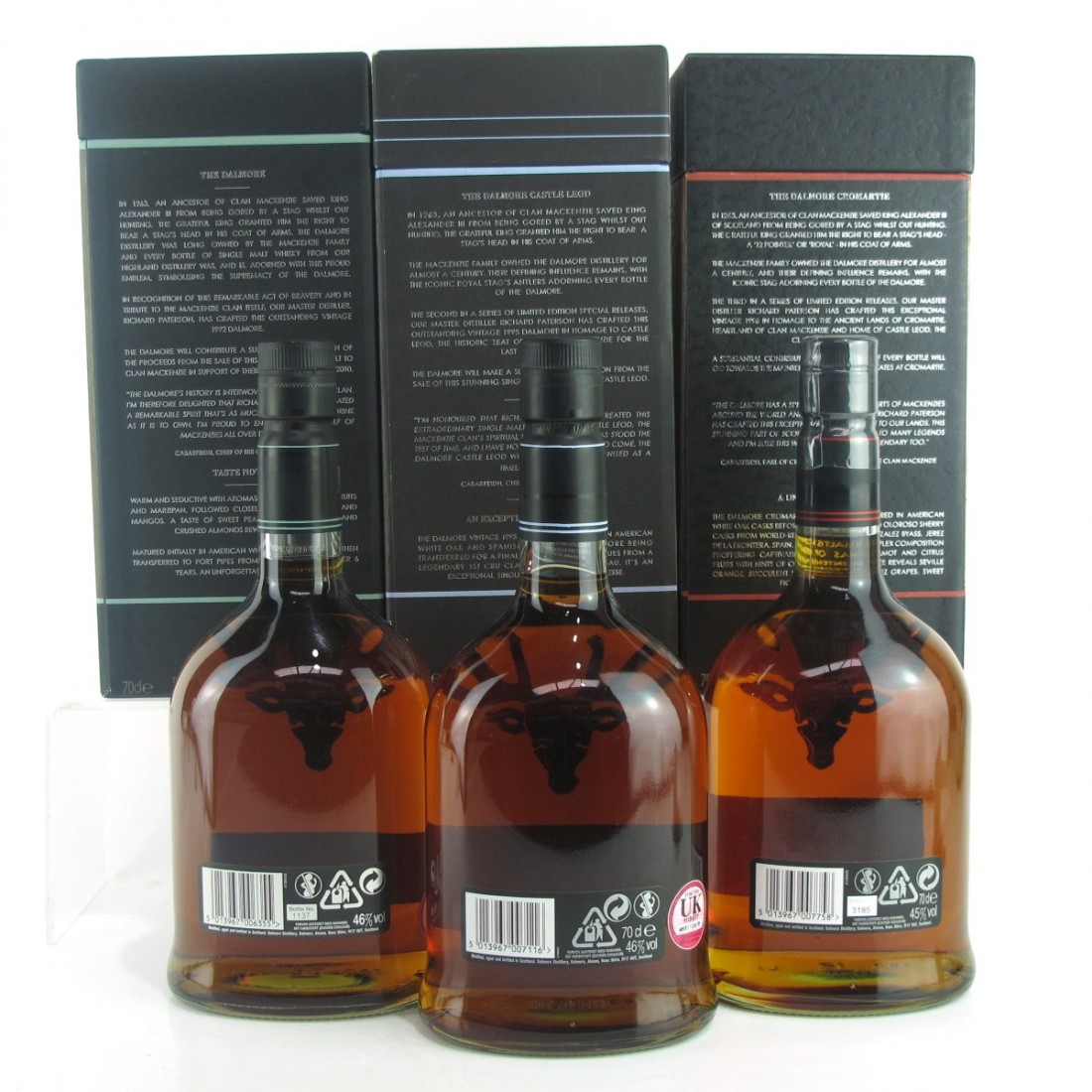 Dalmore Clan Mackenzie Series 3 x 70cl / Mackenzie, Castle Leod ...