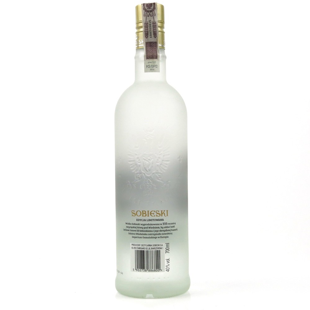 Sobieski Superior Vodka Anniversary of the Battle of Vienna | Whisky ...
