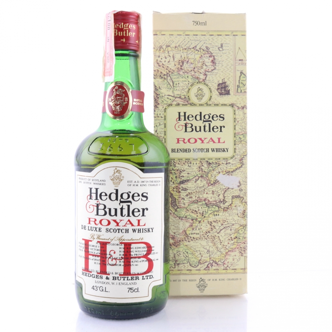 Hedges & Butler Royal De Luxe Scotch Whisky 1970s | Whisky Auctioneer