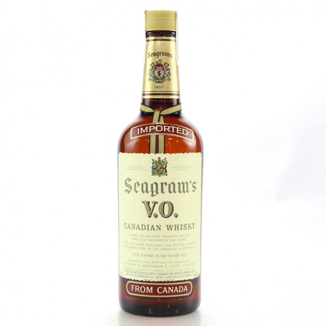 Seagram's VO 1978 Canadian Whisky | Whisky Auctioneer