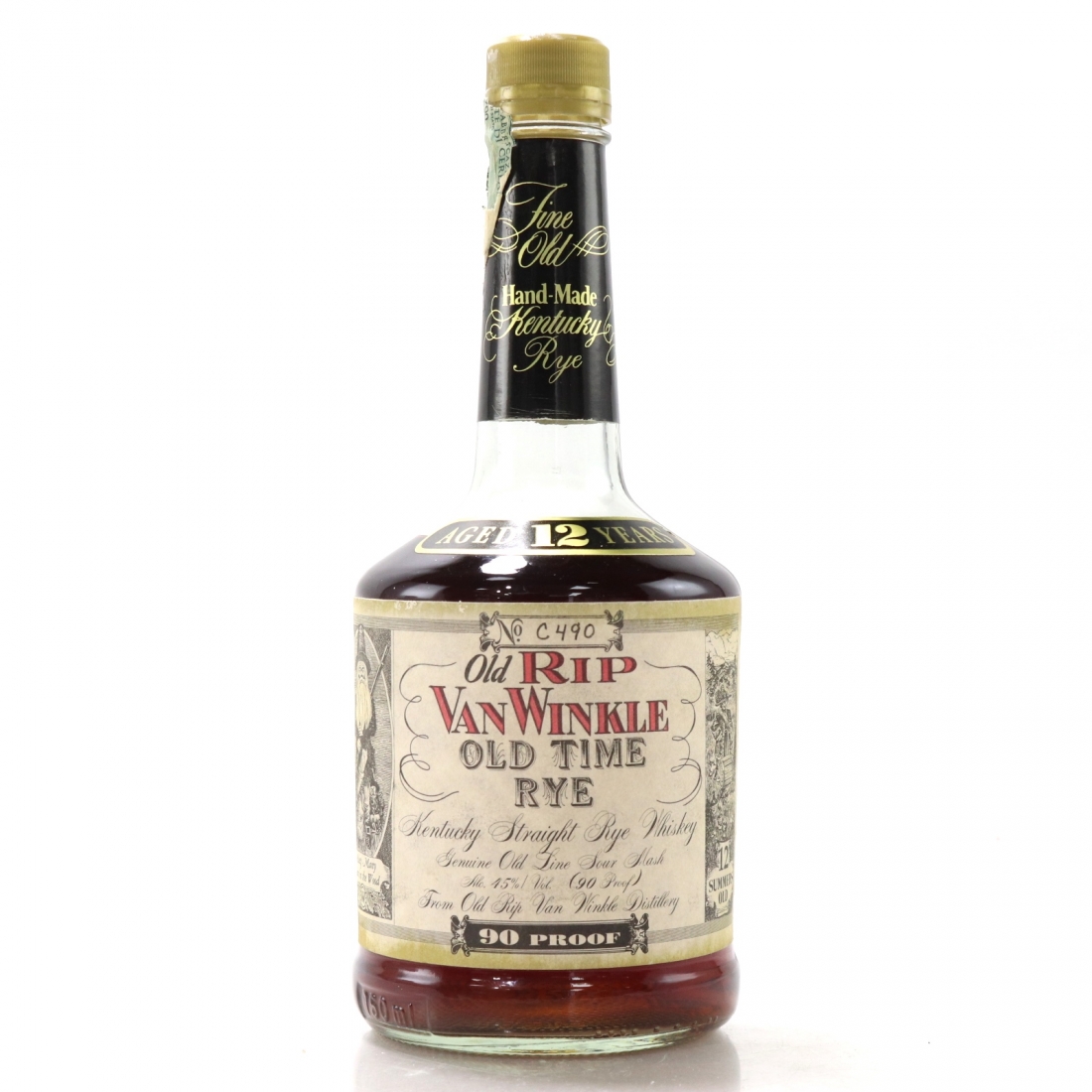 Old Rip Van Winkle 12 Year Old Old Time Rye / Rinaldi Import | Whisky ...