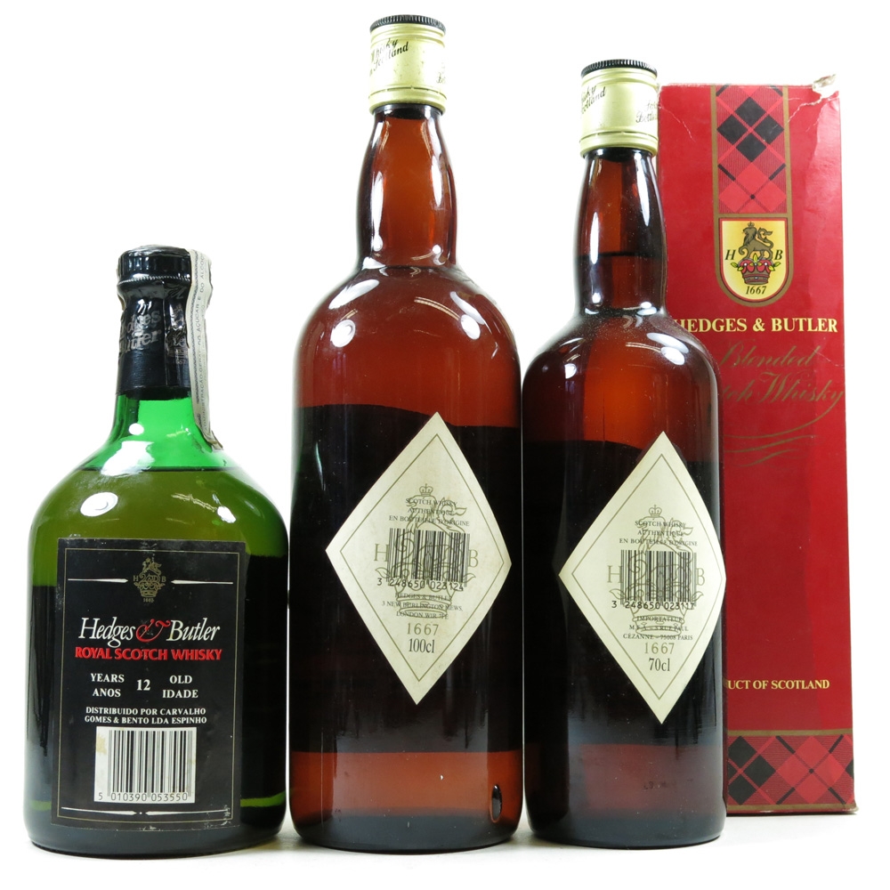 Hedges and Butler Selection / 1 Litre, 75cl and 70cl | Whisky Auctioneer