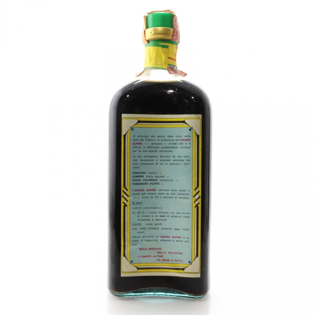 Pontillo Amaro Alpino 1980s | Whisky Auctioneer