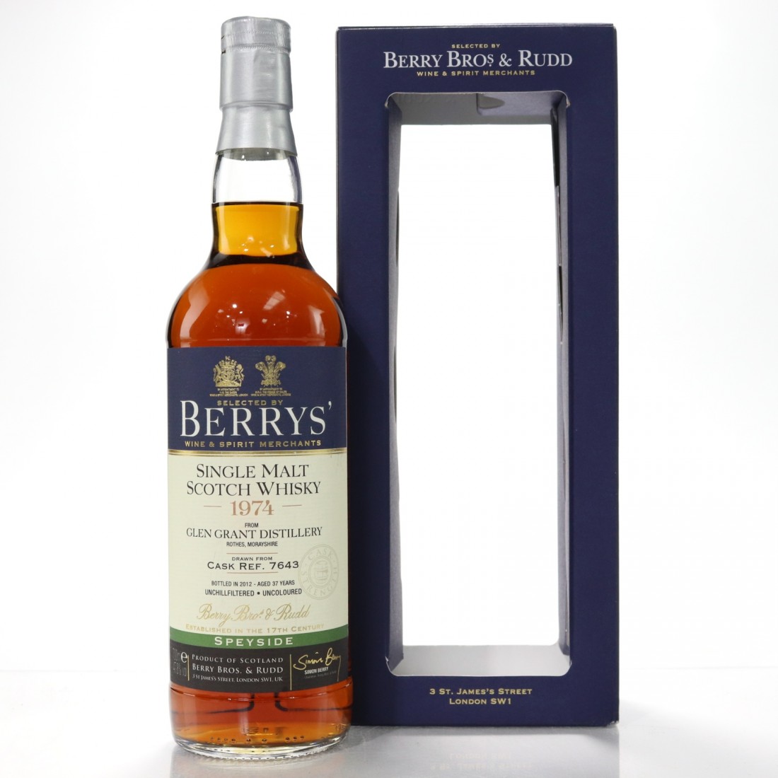 Glen Grant 1974 Berry Brothers and Rudd 37 Year Old | Whisky Auctioneer