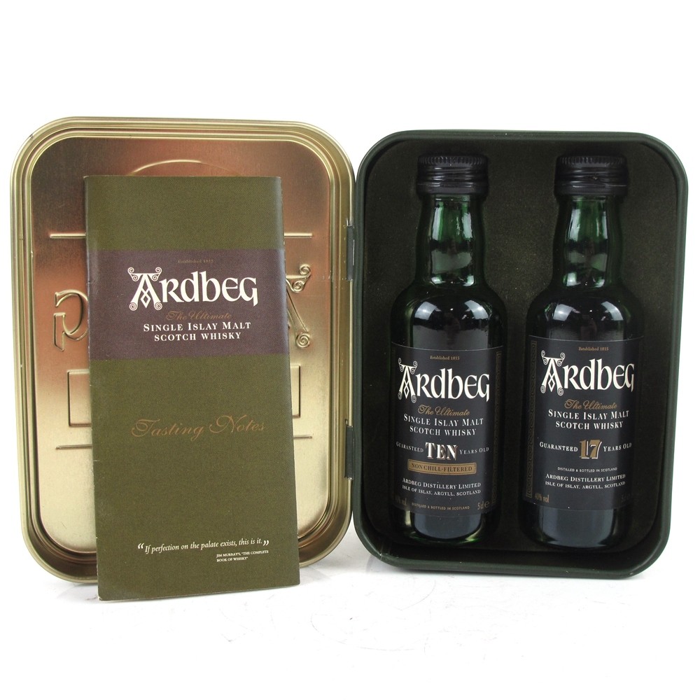Ardbeg 10 and 17 Year Old Miniature Gift Set | Whisky Auctioneer